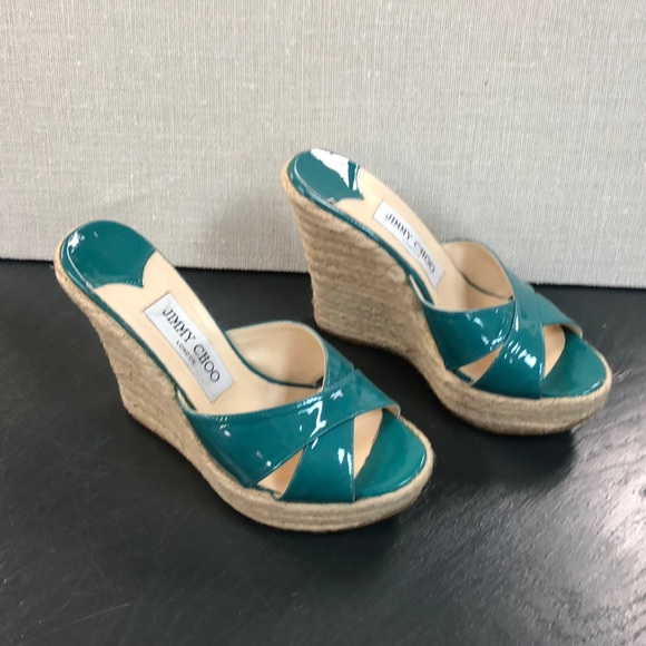 Jimmy Choo | Shoes | Jimmy Choo Phyllis Turquoise Espadrilles | Poshmark